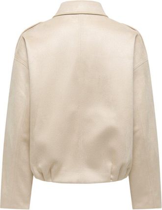 Only Kurzjacke 2026 4_PREFALL natur,Casual,Polyester,Unifarben,Umlegekragen,Lang,Regular Fit