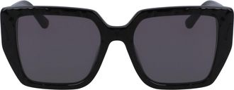 Karl Lagerfeld Womens KL6036S N Sunglasses, Black W/Pattern, Einheitsgr&ouml;&szlig;e