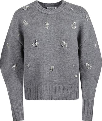 SIMKHAI Femme, Pulls, Gris, Taille: 40 FR Tricots Ras du Cou