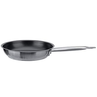 Piazza Bratpfanne aus Edelstahl mit Antihaftbeschichtung, Chef Collection, Durchmesser 24 cm