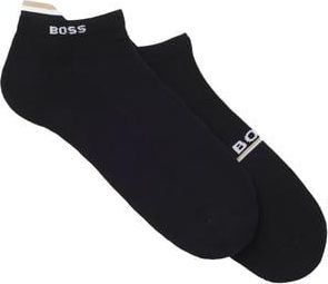 HUGO BOSS Lot de deux paires de chaussettes longueur cheville avec logos