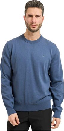 HUGO BOSS Homme, Pulls, Bleu, Taille: 3XL Upacas Yarn Sweater
