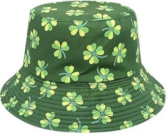 Generic Chapeau r&eacute;versible &agrave; quatre feuilles pour homme et femme - Chapeau de soleil polyvalent tendance avec protection solaire, jaune, M