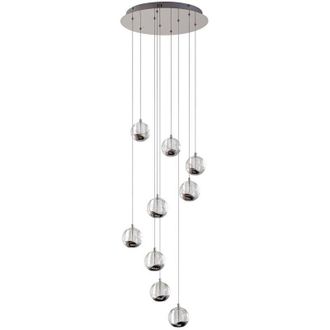 Lucande Neuwertig] Lucande Hayley Led H&auml;ngeleuchte H&auml;ngelampe Lampe Wohnzimmerlampe 9 Flammig Ch455 B-Ware