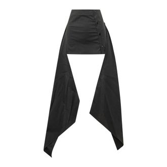 The Attico Baumwoll-Popeline-Stretch-Minirock - - Skirts - Damen - Schwarzk - XS