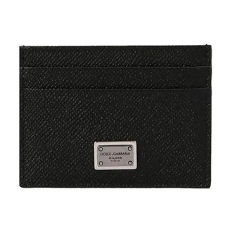 Dolce & Gabbana Kartenetui mit Logo-Plakette - - Accessories - Herren - Schwarzk - ONE SIZE