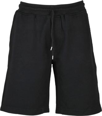 C.P. Company C.p. Company, Homme, Shorts, Noir, Taille: S Cotton Diagonal Fleece Cargo Shorts