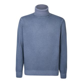 Dell'Oglio Dv1Ml Wsc5Rv N950 Turtleneck - - Knitwear - Herren - Blau - 2XL