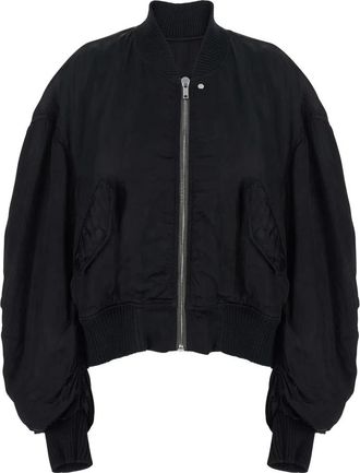 Rick Owens Femme, Vestes, Noir, Taille: 38 FR Secchia Flight Bomber Imbottito