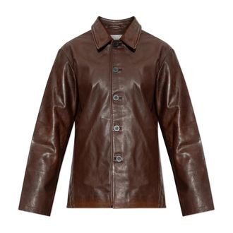 STUDIO NICHOLSON Landau Lederjacke - - Jackets - Damen - Braun - S
