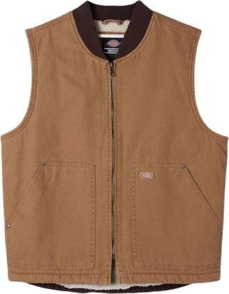 Dickies Homme, Vestes, Brun, Taille: 2XL Gilet en Toile de Canard Marron