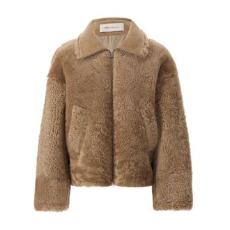 Ami Kunstfell- & Lammfelljacken - - Jackets - Herren - Braun - M