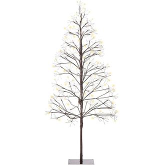 Beliani Gartendekoration LED LONKARI Baum 150 cm Braun