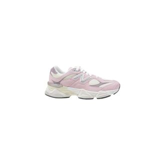 New Balance Femme, Chaussures, Rose, Taille: 37 EU Baskets en cuir &agrave; lacets et semelle en caoutchouc