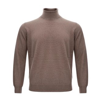 KANGRA Rollkragen Wollmischpullover - - Knitwear - Herren - Braun - S