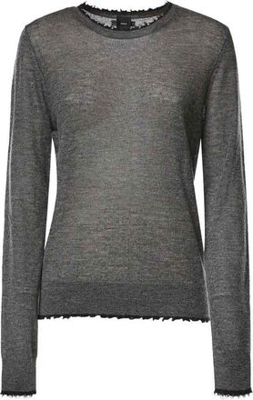Pinko Rundhalspullover - Grau