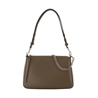 Tory Burch Femme, Sacs, Vert, Taille: ONE Size Sac bandouli&egrave;re en cuir avec d&eacute;tail de cha&icirc;ne