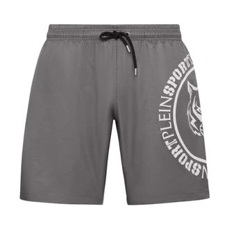 Plein Sport Swim-Trunks Carbon Tiger - - Sport - Herren - Grau - M