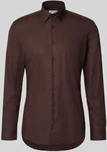Jake*s Super Slim Fit Business-Hemd mit Kentkragen