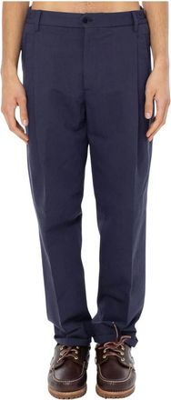 BRIGLIA 1949 Homme, Pantalons, Bleu, Taille: M Manhattan Linen Cotton Pants