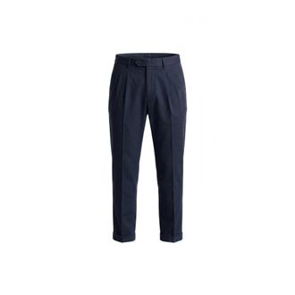 40weft 40Weft, Homme, Pantalons, Bleu, Taille: M Pantalone Chino Doppia Pinces Carrot Fit
