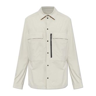 Moncler Hemd Mit Taschen - - Jackets - Herren - Grau - L