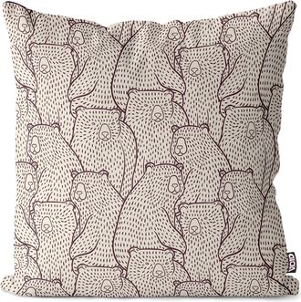 Void Watches Bären Tiere Muster Kissenbezug Kissenhülle Sofakissen Kissen Deko Outdoor-Kissen Dekokissen, Kissen Größe:50 x 50 cm