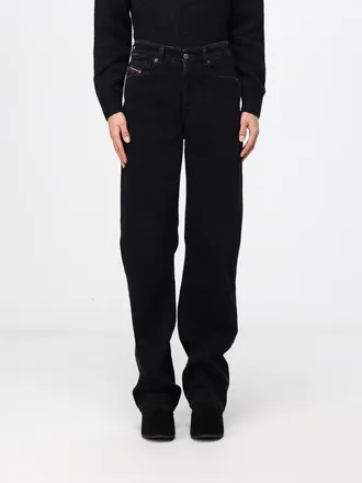 Diesel 1971 D-Sent Straight Fit Jeans aus Baumwolldenim mit hoher Taille