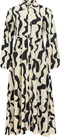 Object Objjacira L/S Long Shirt Dress Noos