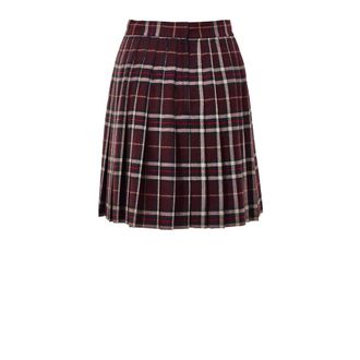 Dolce & Gabbana Womens Bordeaux Wool Mini Skirt