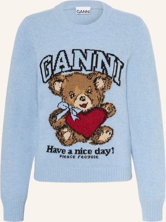 Ganni Pullover blau