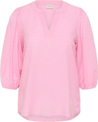 Kaffe Curve Femme, Blouses et Chemises, Rose, Taille: 48 FR Blouses