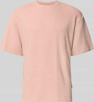 Redefined Rebel T-Shirt mit Strukturmuster und Rundhalsausschnitt Modell PETER