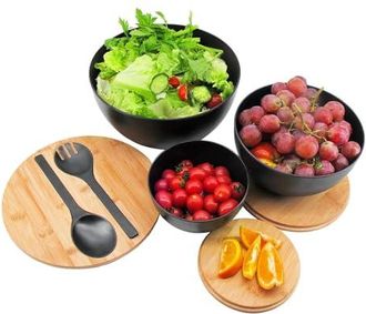 Generic Saladier avec couvercle | R&eacute;cipient alimentaire pour la pr&eacute;paration des repas | R&eacute;cipient alimentaire pour la pr&eacute;paration des repas, chips de fruits, 