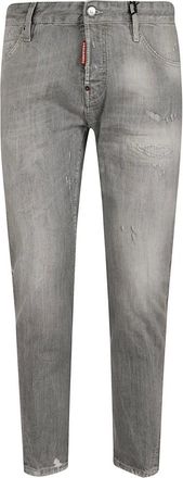 Dsquared2 Homme, Jeans, Gris, Taille: S Jean Slim Twist D&eacute;lavage Gris Bross&eacute;