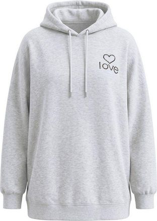 STUDIO UNTOLD Sweatshirt Hoodie Oversize Shape Perlen Heart Love