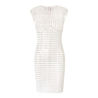 Genny Femme, Robes, Blanc, Taille: 34 FR Knitted Dress