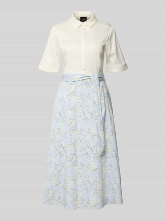 s.Oliver Black Label Tailliertes Hemdblusenkleid aus Baumwoll-Mix