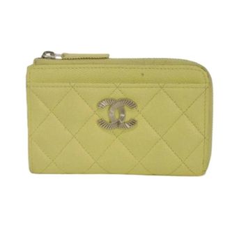Chanel Porte-monnaie Pre-owned - Femme - Pre-owned - Jaune - Taille: ONE Size