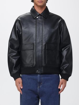 Carhartt Work in Progress Hemdjacke aus Kunstleder mit &uuml;berschnittenen Schultern