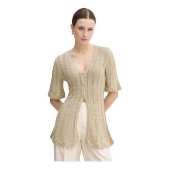 Twinset Damen, Strickwaren, Beige, MGr&ouml;&szlig;e
