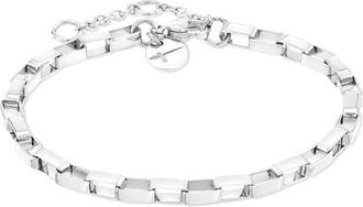Tamaris Bracelet à gros maillons en acier inoxydable, 21 cm, Acier inoxydable, Pas de gemme