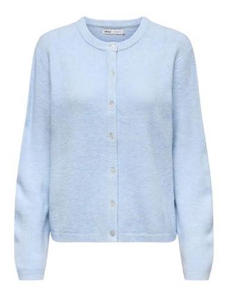 Only Onlsimoni KNT Noos Cardigan &agrave; col Rond L/S, Bleu Ciel, XL