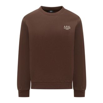 A.P.C. A.p.c., Homme, Sweatshirts et sweats &agrave; capuche, Brun, Taille: S Standard Rue Madame SweaT-shirt