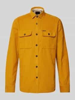 PME Legend Regular Fit Hemdjacke mit Kentkragen