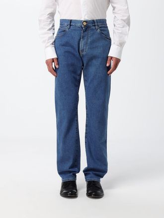 Giorgio Armani Jean droit taille haute coupe regular en denim