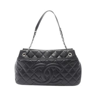Chanel Pre-owned Matelasse Tote Bag aus genarbtem Kalbsleder - - Pre-owned - Damen - Schwarzk - ONE SIZE