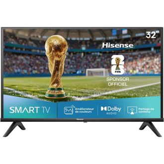 Hisense 32A4Q - HD Smart TV 32 Zoll, Game Mode, AI Sports, Dolby DTS HD Sound, High Contrast, Share Funktion am the TV, DVB - T2, Auto Sorting of DTT