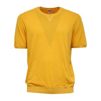 Eleventy Platinum Cotton T-shirt - - Tops - Herren - Gelb - L