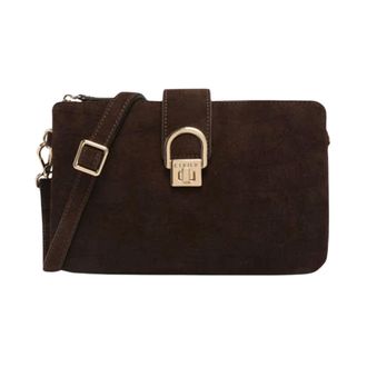 Etrier Sac bandouli&egrave;re Equestre Croco - Femme - Sacs - Brun - Taille: ONE Size